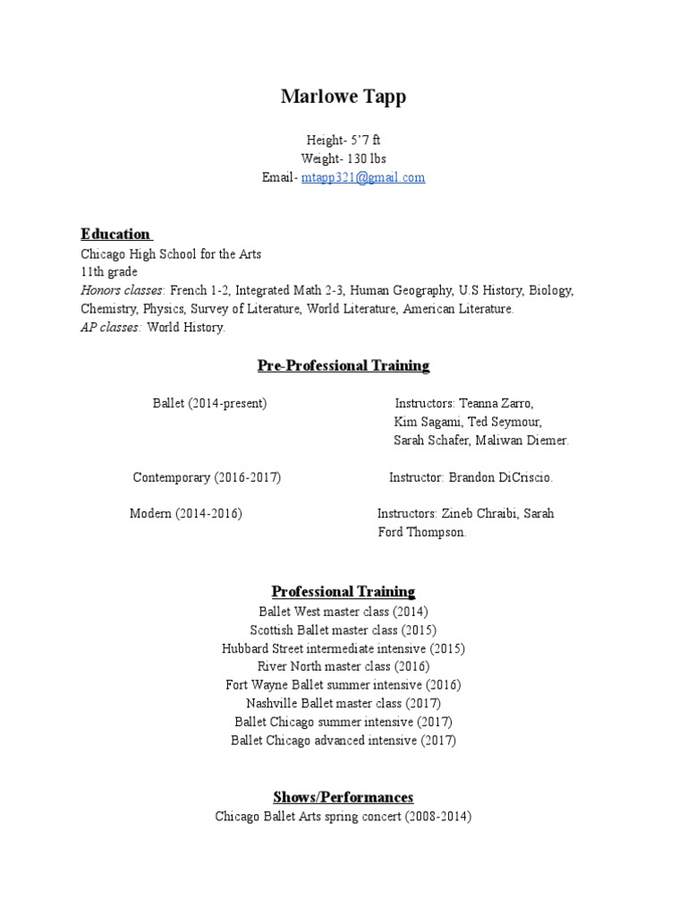 Marlowe Tapp: Education | PDF