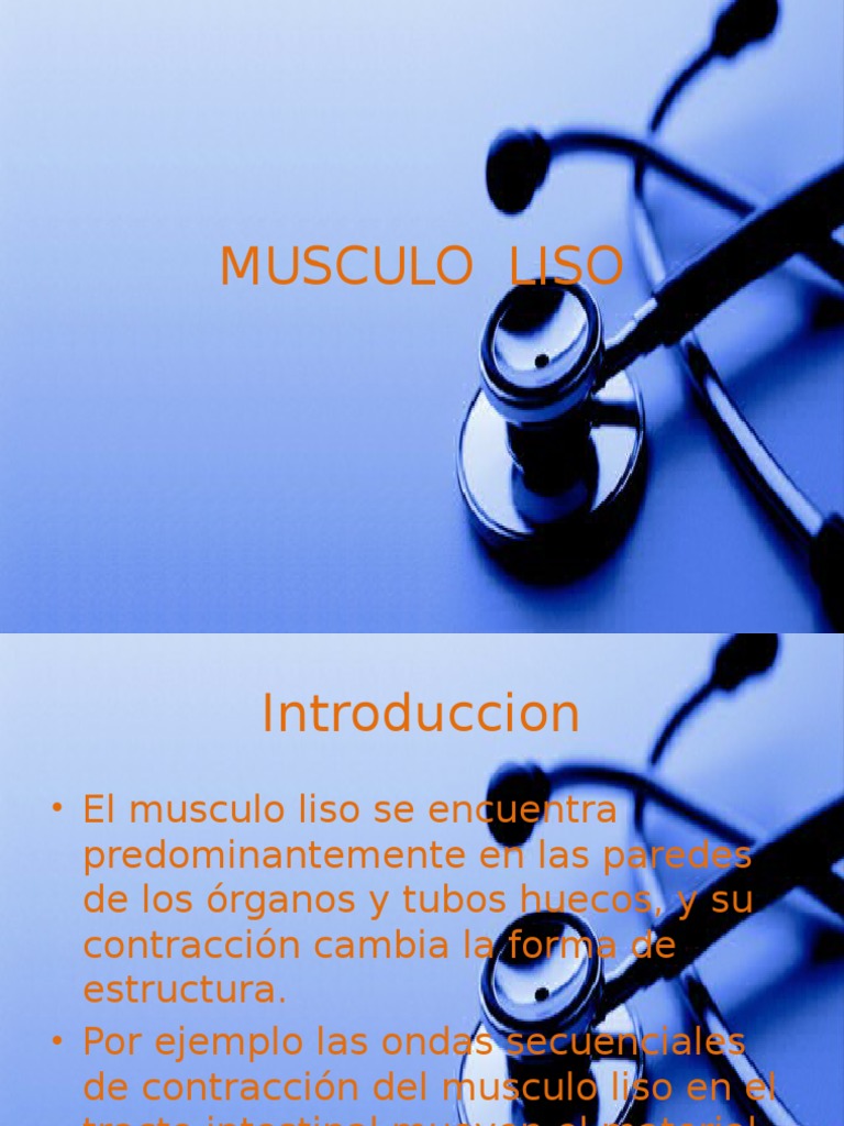 Musculo Liso | PDF | Contracción muscular | Músculo