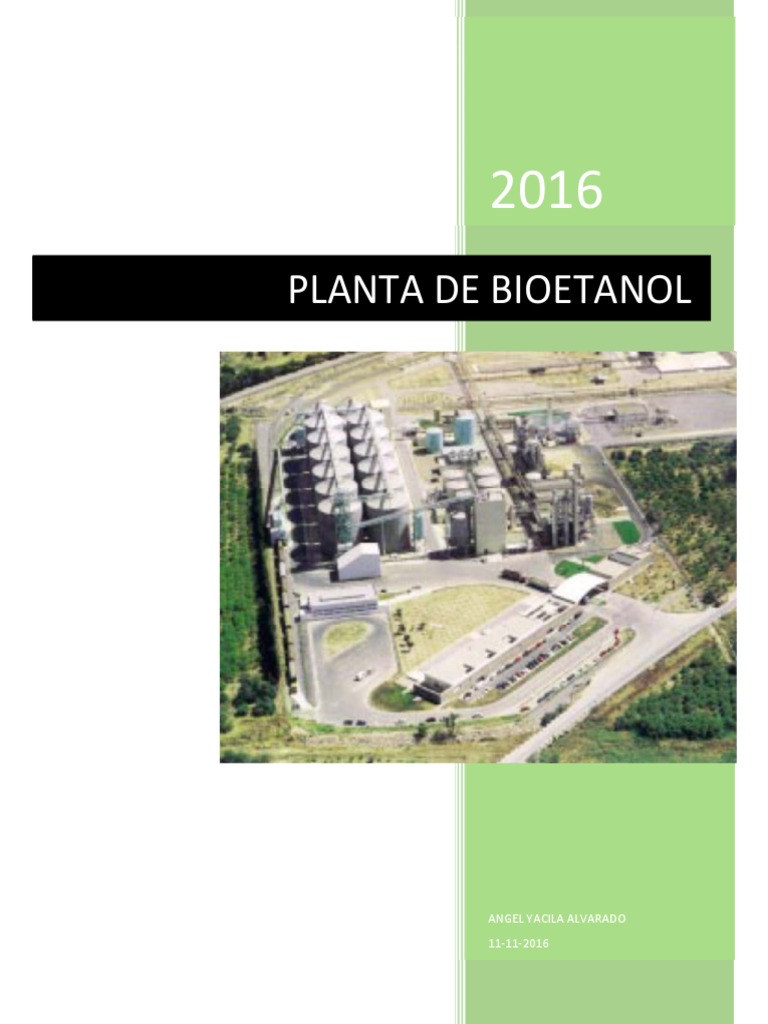 Planta de Bioetanol en Cartagena | PDF | Combustible de etanol ...
