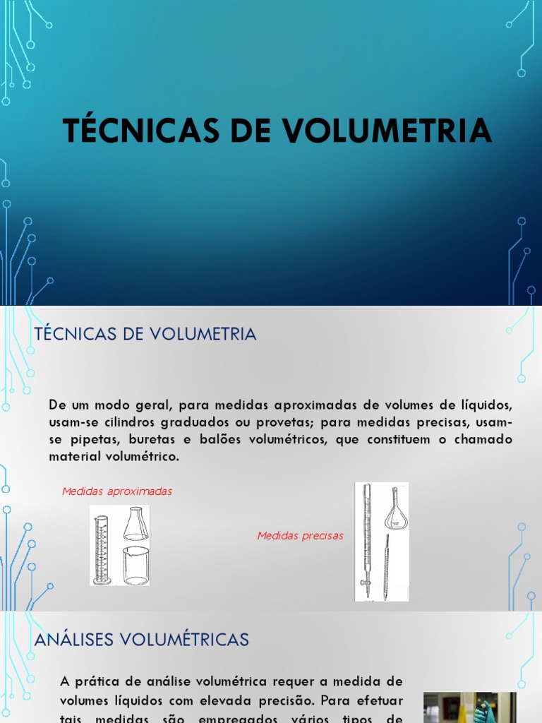 Técnicas de volumetria e análises volumétricas | PDF | Desvio padrão ...