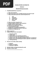 Safety File Index | PDF