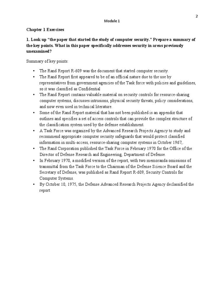 Information Security Module One Pdf Threat Computer Computer Security