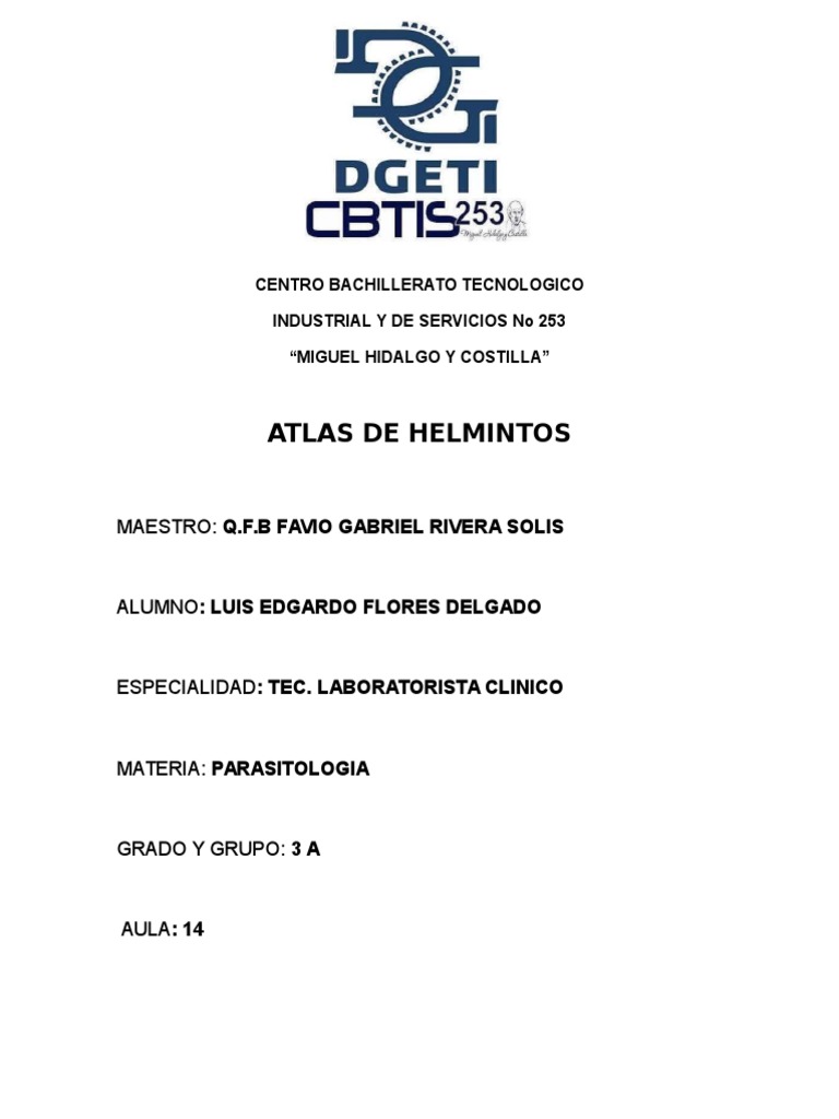 Un atlas exhaustivo de helmintos importantes en parasitología clínica ...