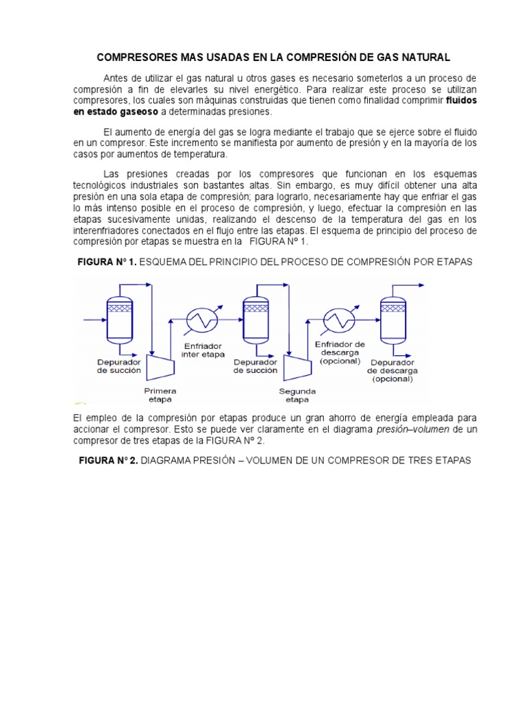 Compresion de Gas Natural | PDF | Compresor de gas | Gases
