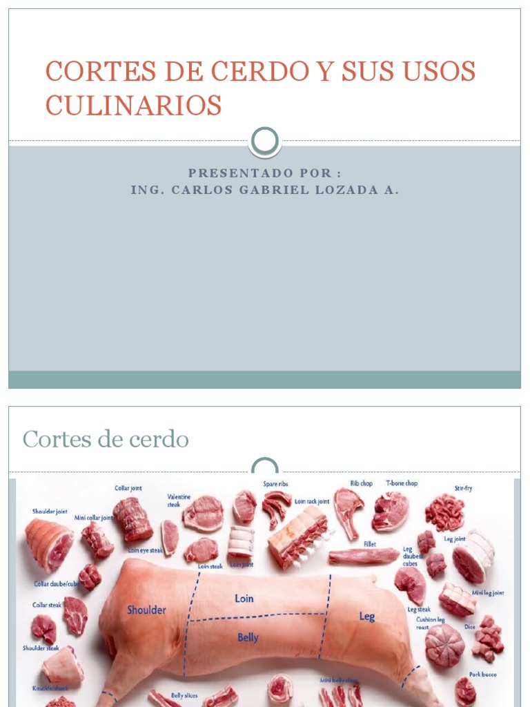 Cortes de Cerdo y Sus Usos (2) | Cerdo | filete