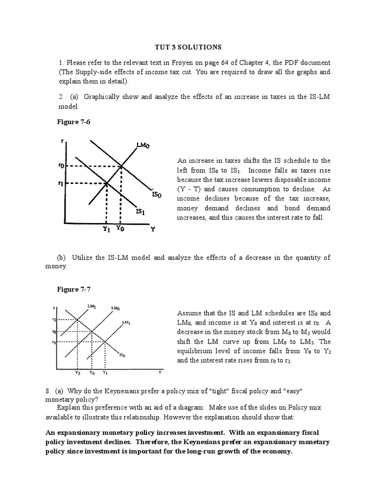 Tut 3 Solutions | PDF