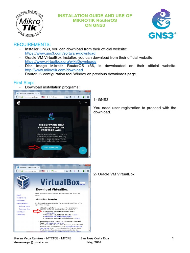 Install Mikrotik On GNS3 | PDF | Command Line Interface | Router (Computing)