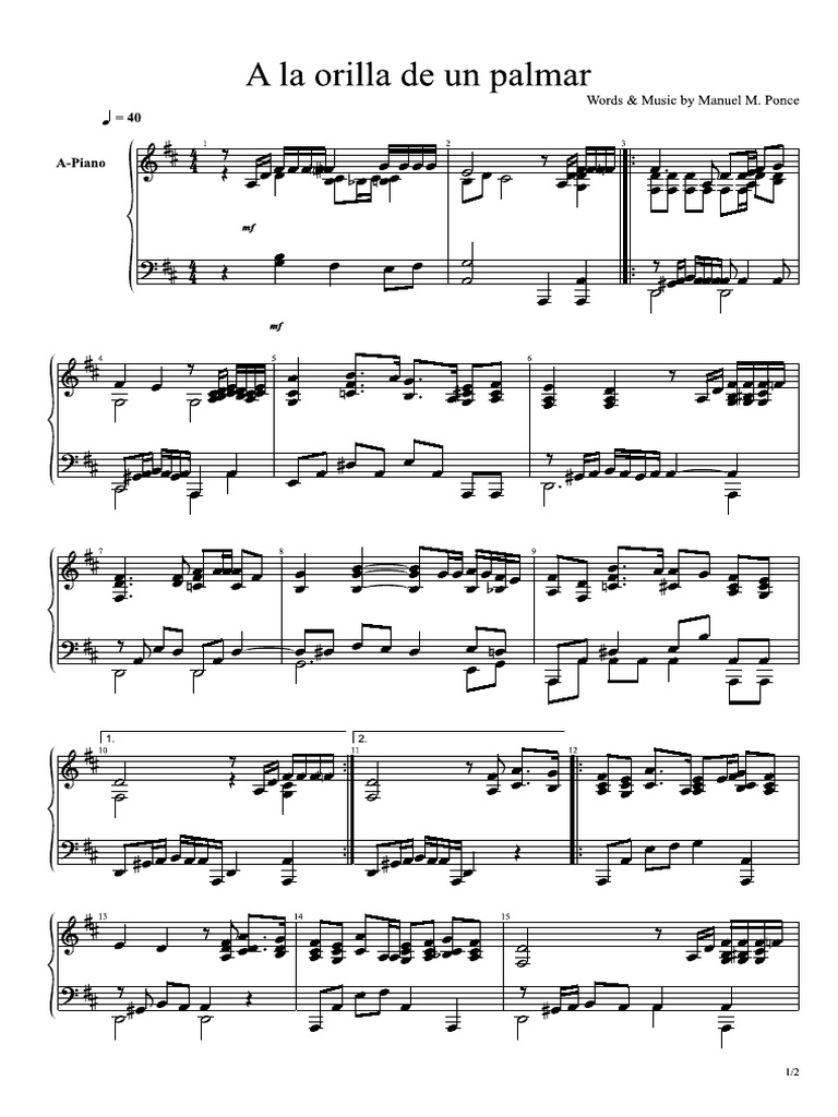 A La Orilla de Un Palmar | PDF