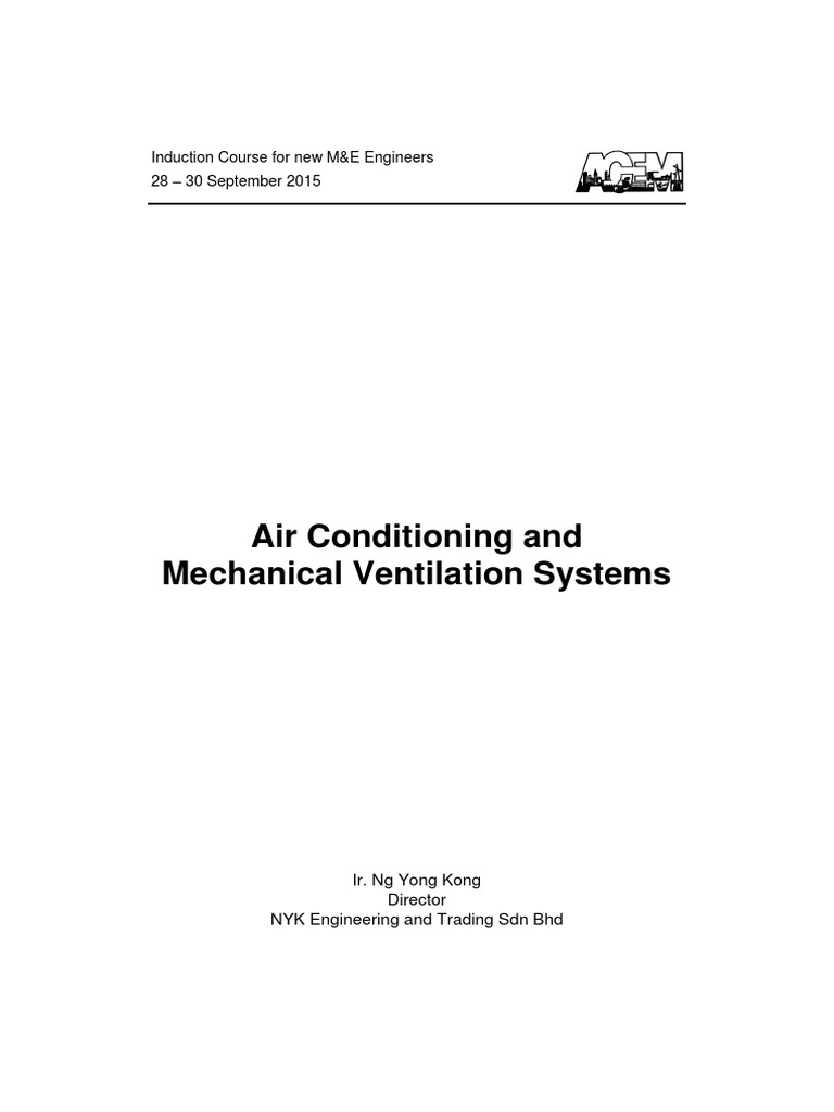 7 ACMV Systems | PDF | Ventilation (Architecture) | Relative Humidity