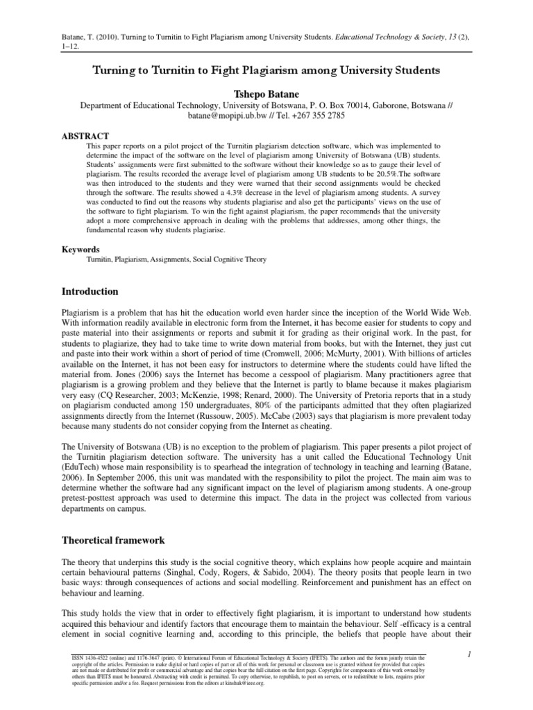 Turnitin Report Pdf Pdf Turnitin Plagiarism