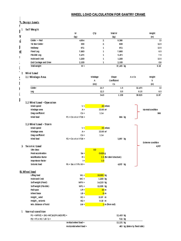 Gantry Crane Load r2 | PDF
