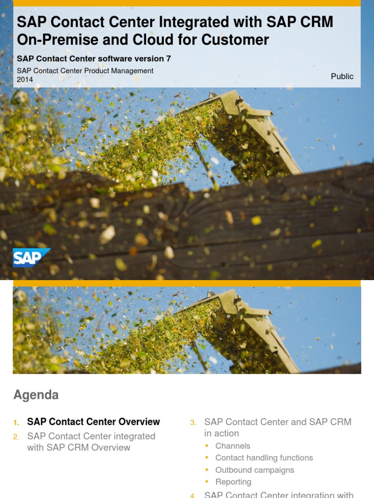 Sap Contact Center Pdf Call Centre Customer Relationship Management