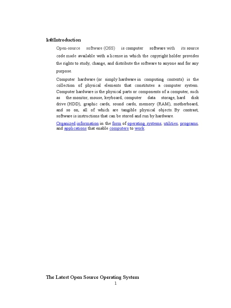 Open-Source Software (OSS) With Its Made | PDF | Berkeley Software Distribution | Spreadsheet