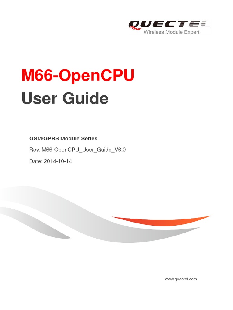 Quectel M66-OpenCPU User Guide V1.0 PDF | PDF | Network Socket | General Packet Radio Service