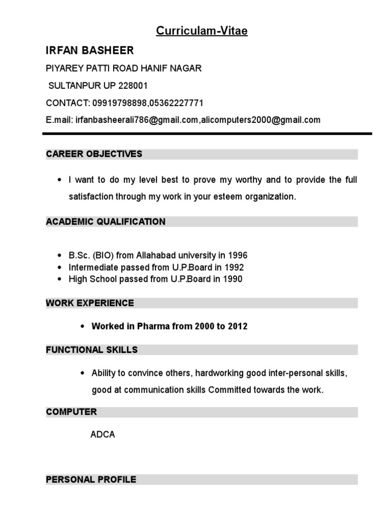 Irfan Basheer CV 2 | PDF | Career & Growth | Self-Improvement