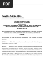 Ra 7586 - Nipas Act of 1992 | PDF | Protected Area | Resource