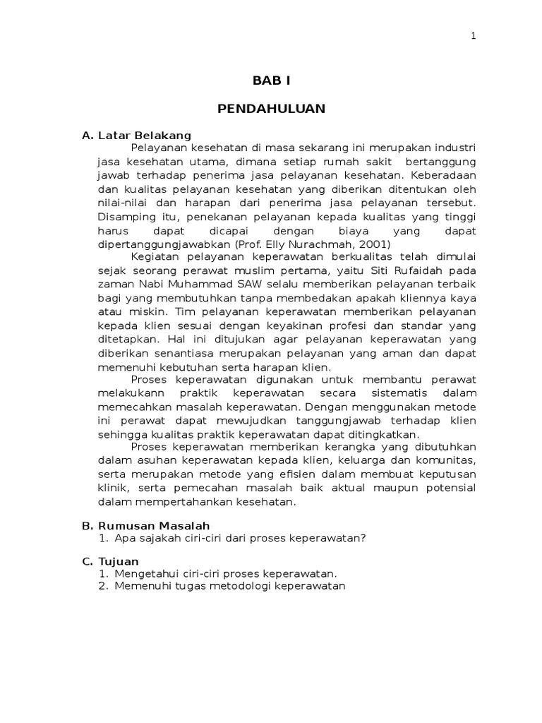 Ciri2 Proses Keperawatan 22-33 | PDF