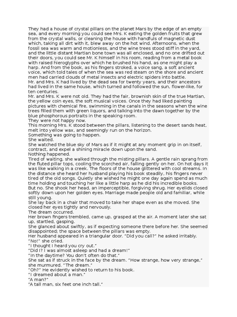 Martian Chronicles | PDF | Ray Bradbury | Science Fiction