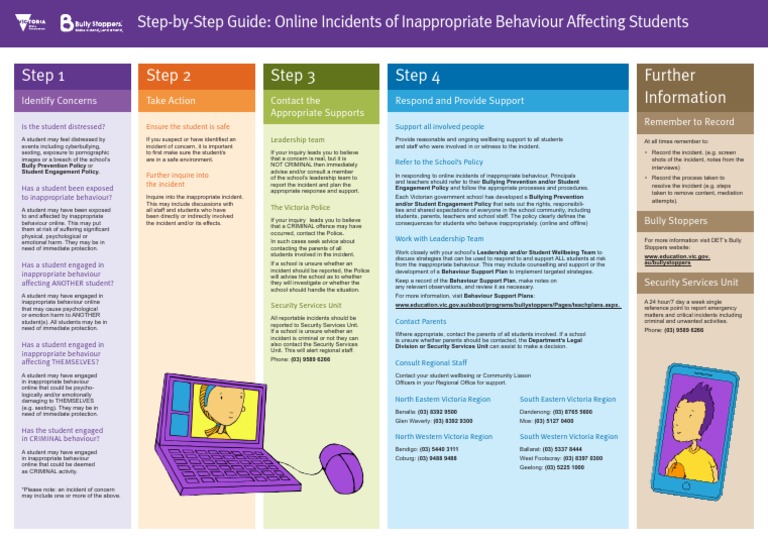 Guide to Addressing Student Online Misconduct | PDF | Bullying ...