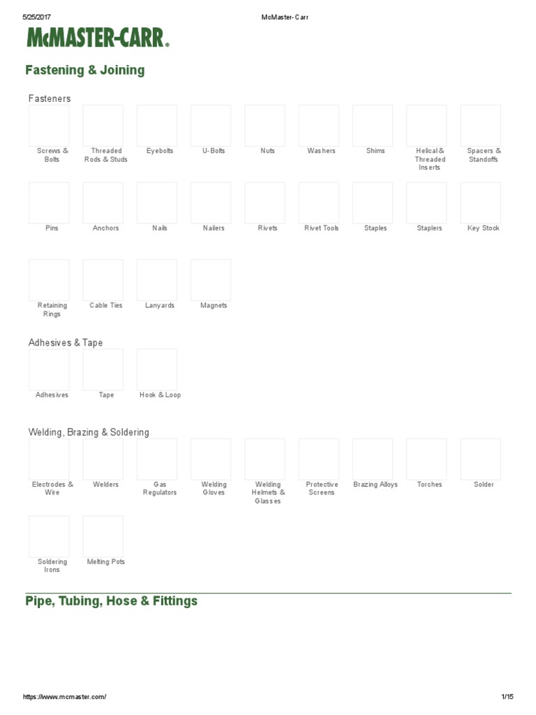 Mcmaster Carr Parts Catalog