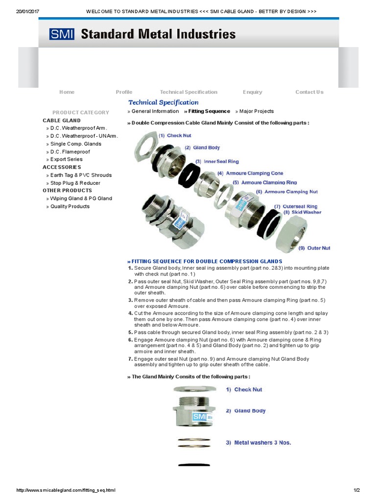 Smi Cable Gland - Better by Design | PDF | Nut (Hardware) | Wire