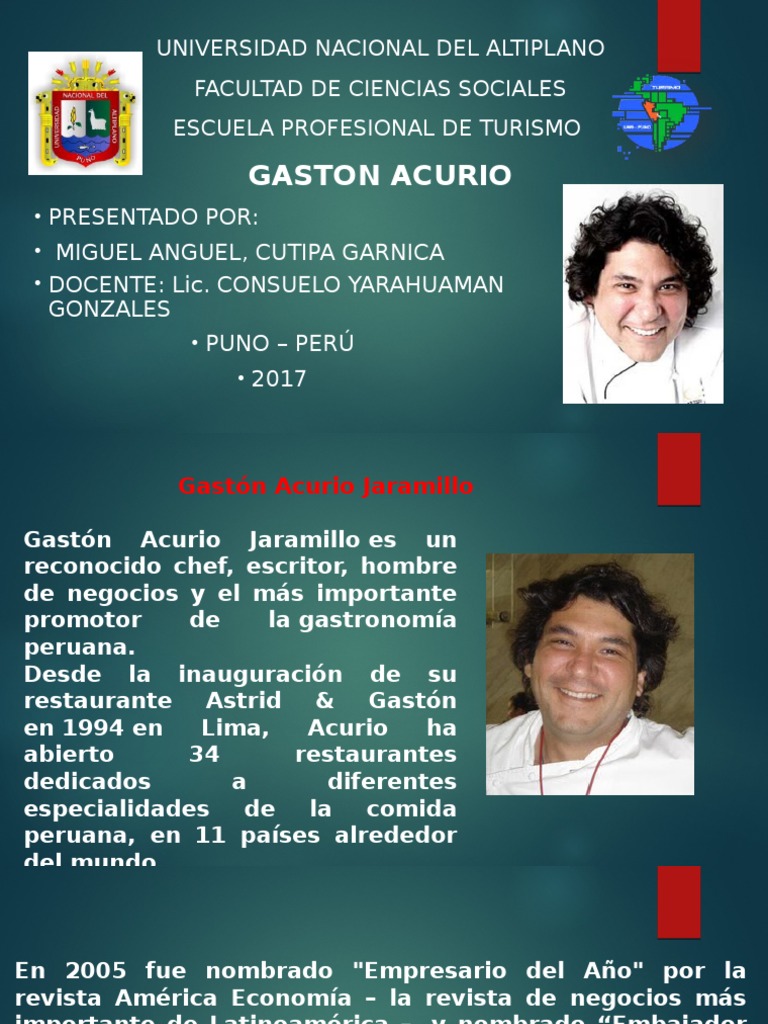 Gaston Acurio | PDF | Personas | Alimentos