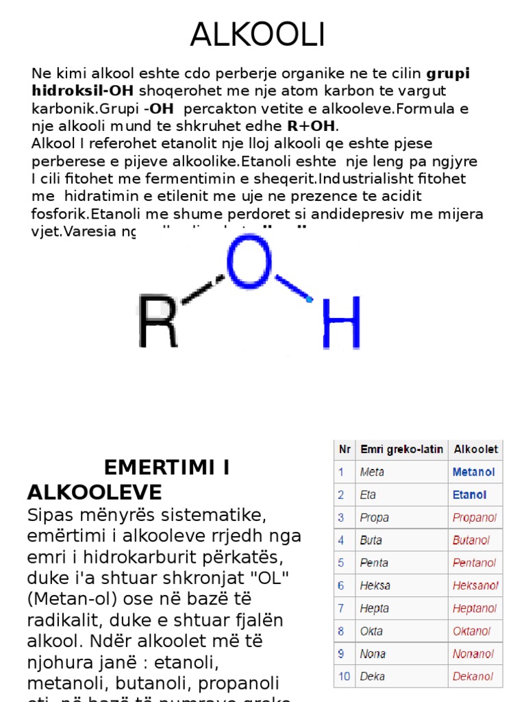 ALKOOLI | PDF
