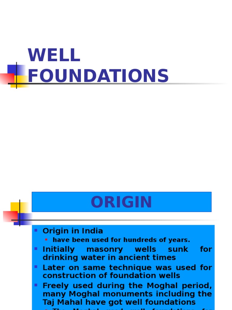 Overview of Well Foundations | PDF | Deep Foundation | Dredging