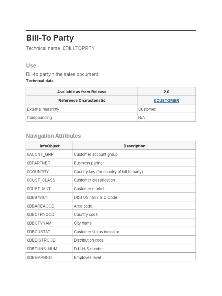 Bill To Party | PDF | Computing | Economies