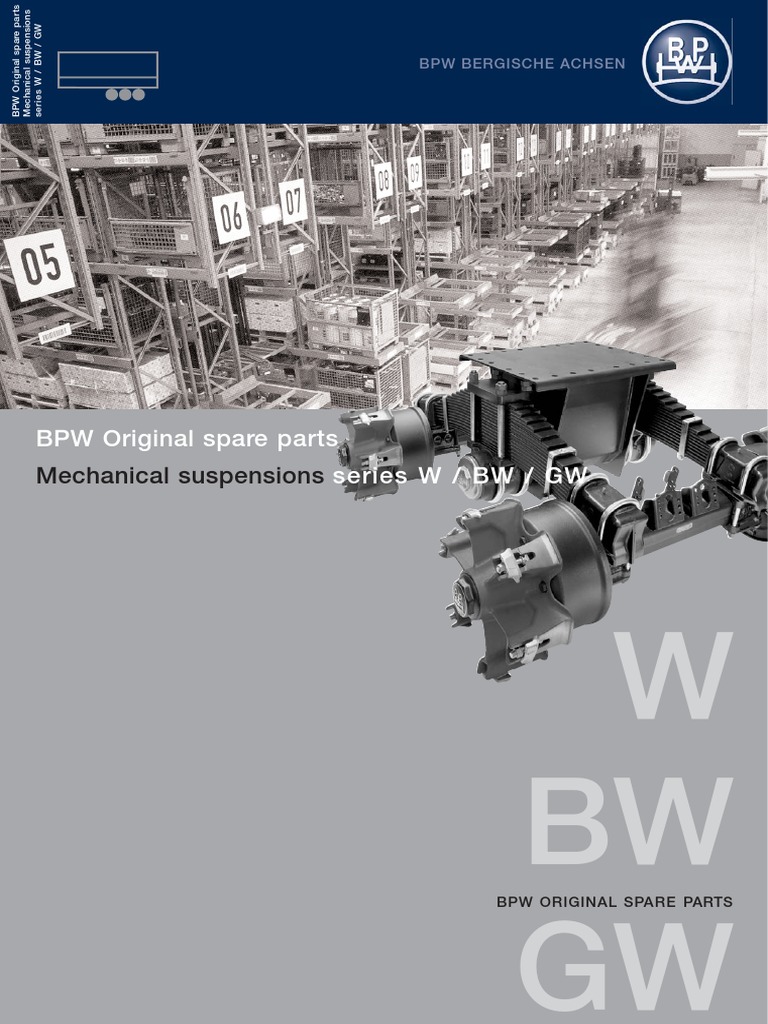 BPW El W BW GW 05 01e | PDF | Axle | Suspension (Vehicle)