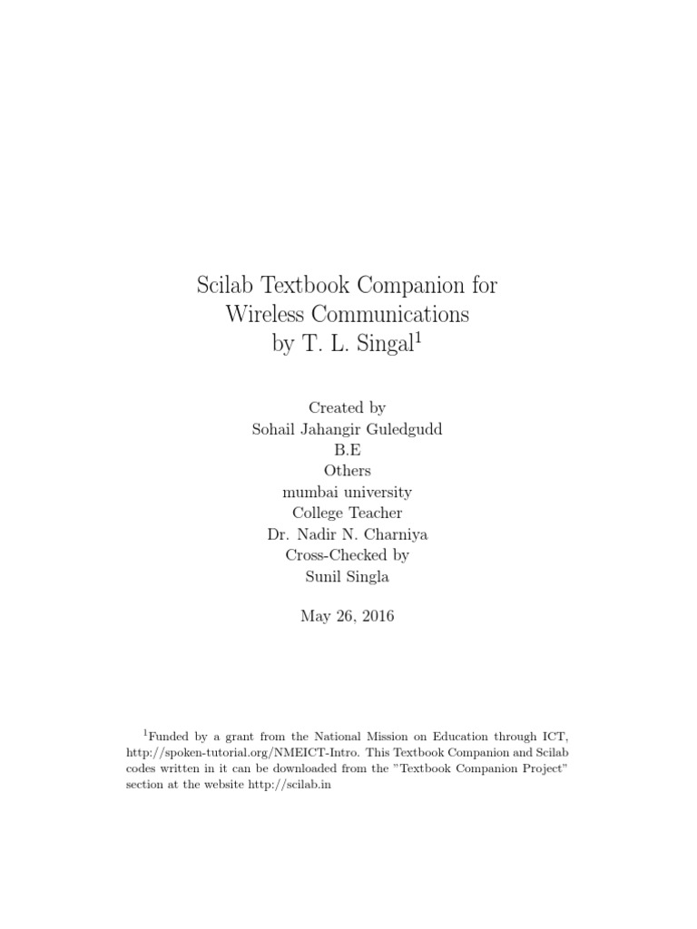 Wireless Communications - T. L. Singal PDF | PDF | Cellular Network | Radio