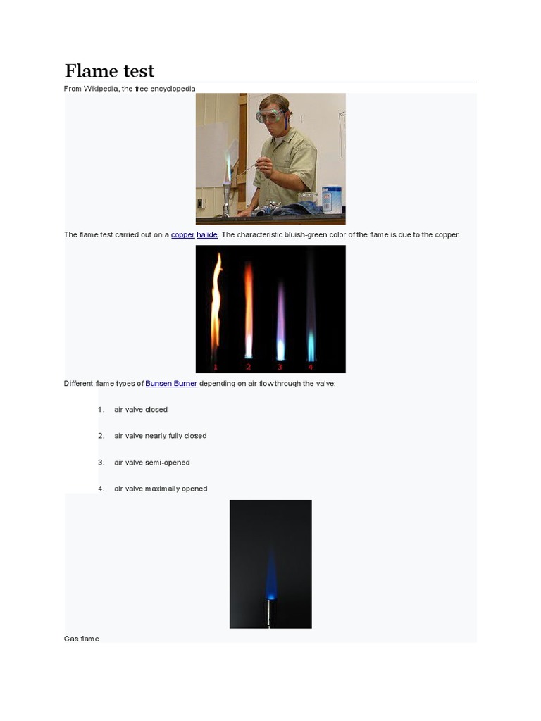 Flame Test | Download Free PDF | Chemical Elements | Atoms