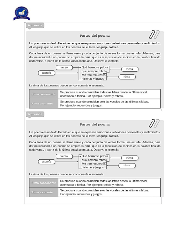 Hojas De Trabajo Sobre Poemas De Personas