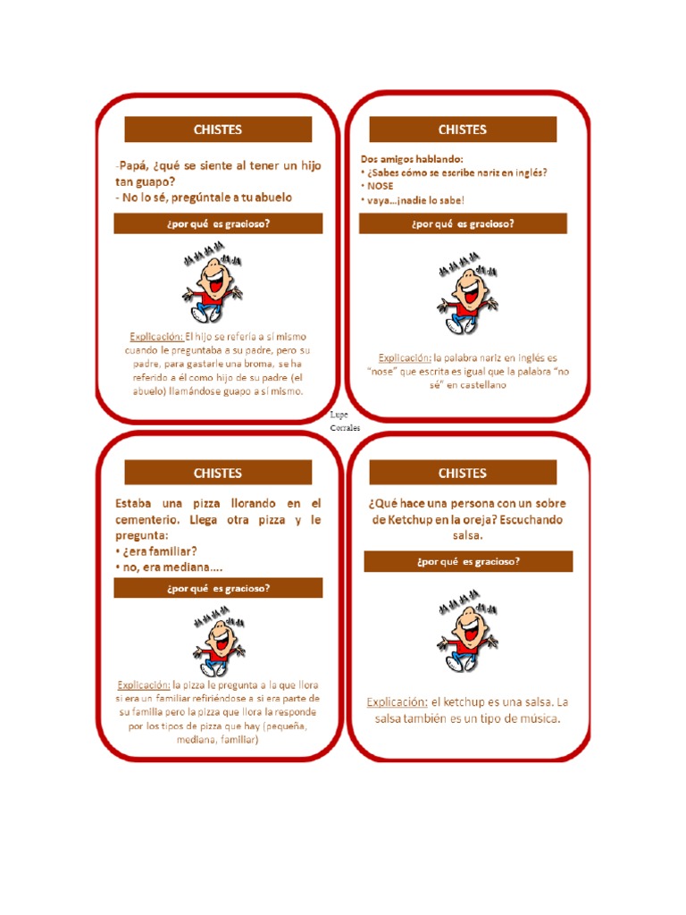 Chistes, Refranes, Laminas | PDF