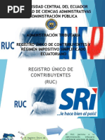 E) Estructura Del Ruc | PDF | Documento de identidad | Ecuador