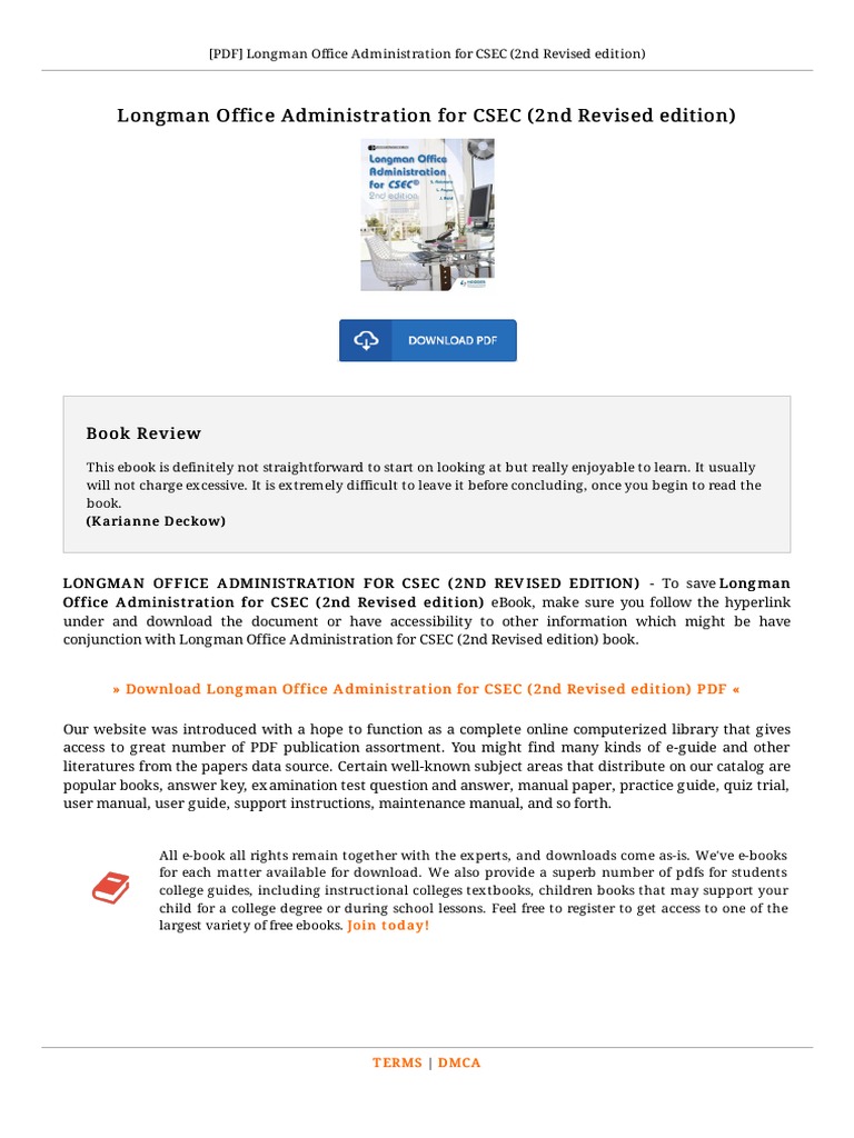 Longman Office Administration For Csec 2nd Revis 1 | PDF | E Books | Books