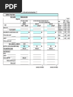 Calculation of Brick Masonry Estimating Quantity Excel Sheet | PDF