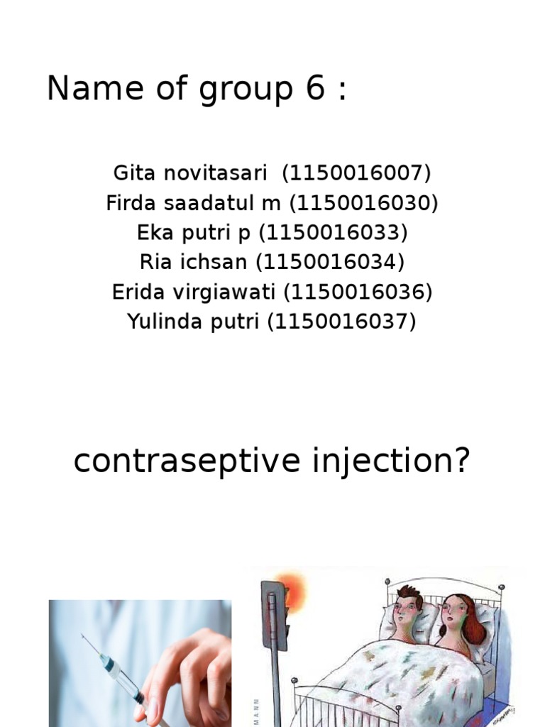 Contraceptive Injection | PDF | Birth Control | Midwifery