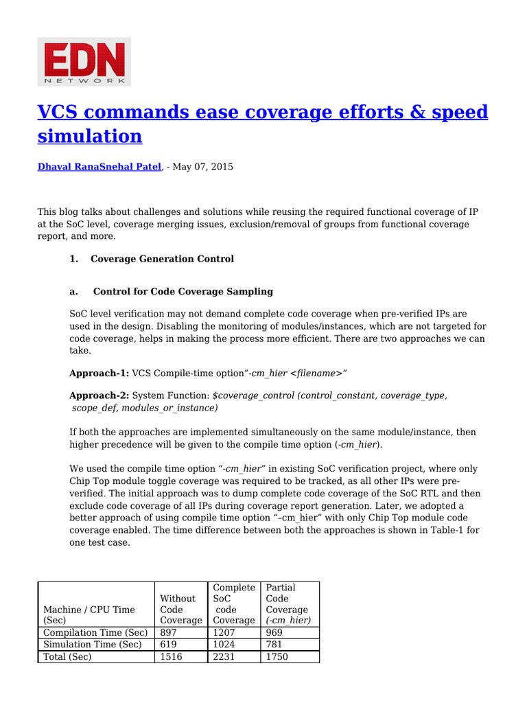 VCS Commands | PDF | System On A Chip | Compiler