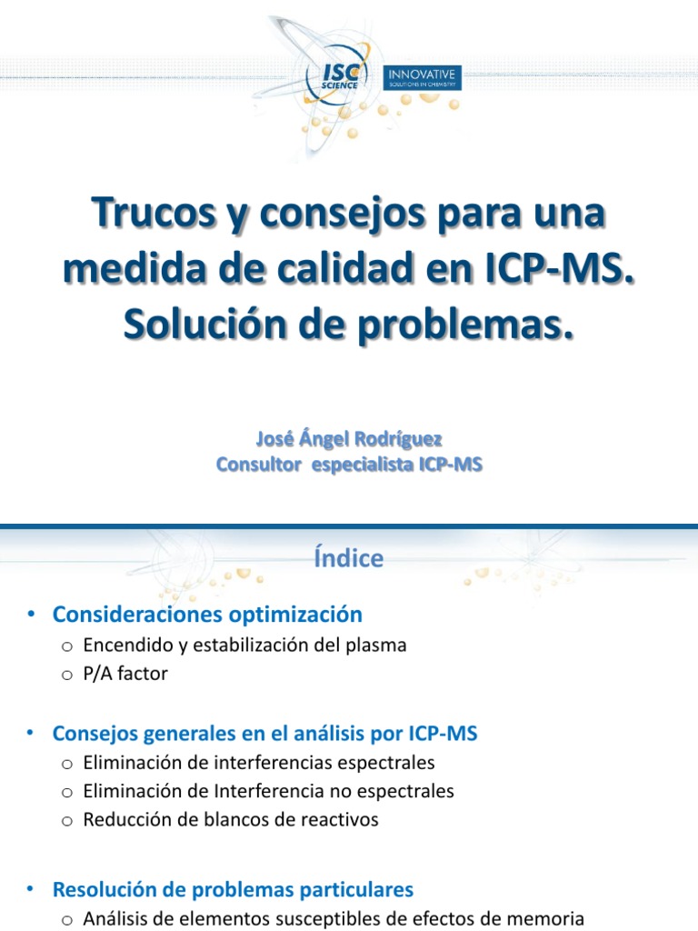 2 - Trucos y Consejos para Una Medida de Calidad en ICPMS | PDF ...