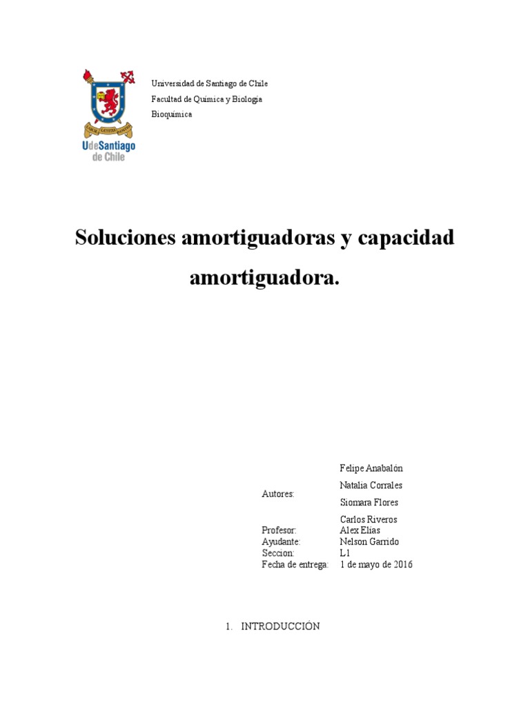 Soluciones y capacidad amortiguadora | Solución tampón | Ph