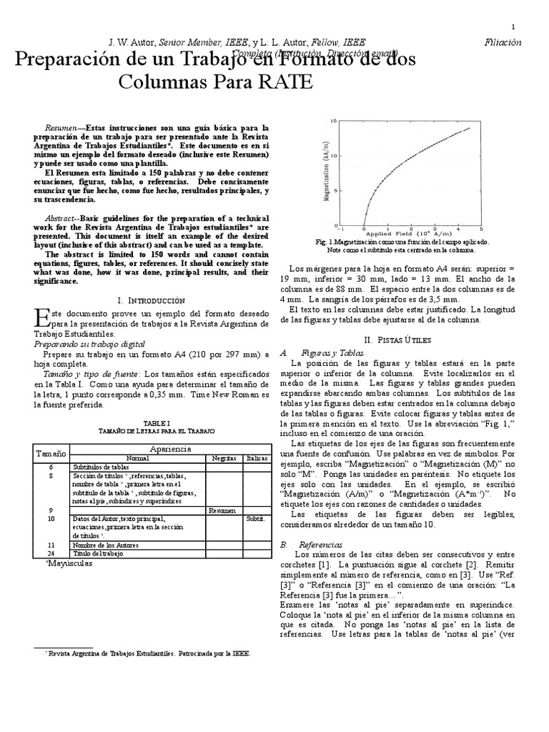 Plantilla Ieee | PDF | Soporte | Ecuaciones