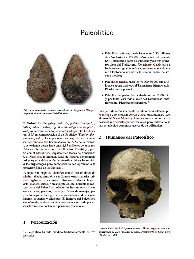 Paleolítico | Paleolítico | pleistoceno | Prueba gratuita de 30 días ...