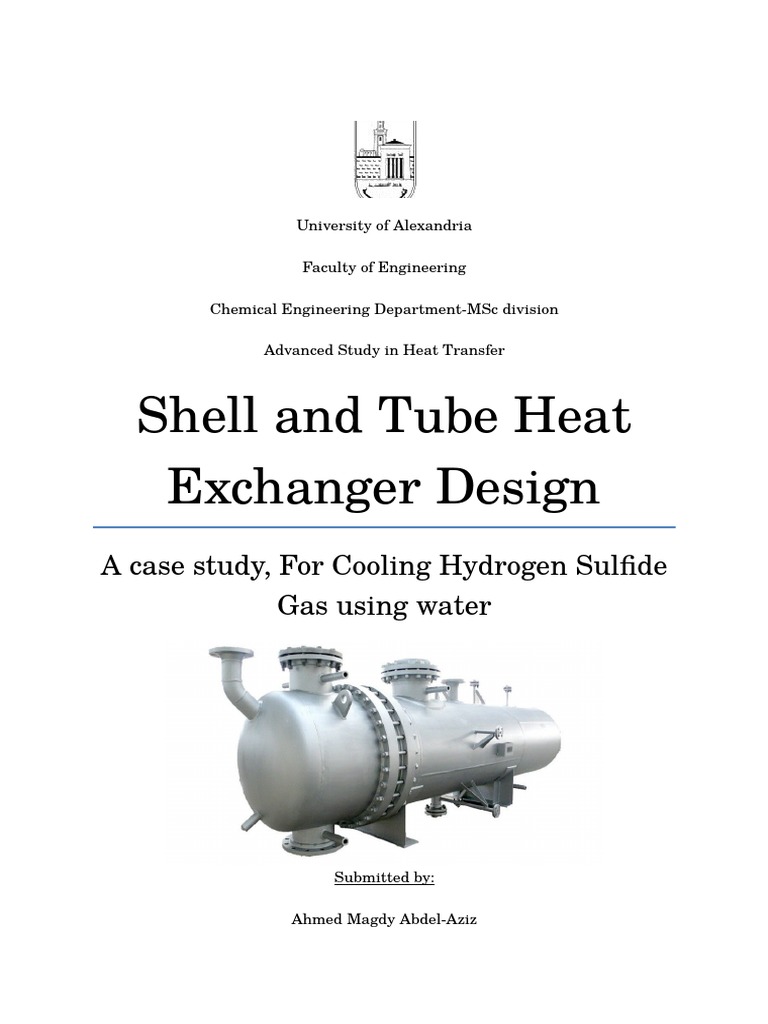 Shell and Tube Heat Exchanger Design | PDF | Heat Exchanger | Laminar Flow