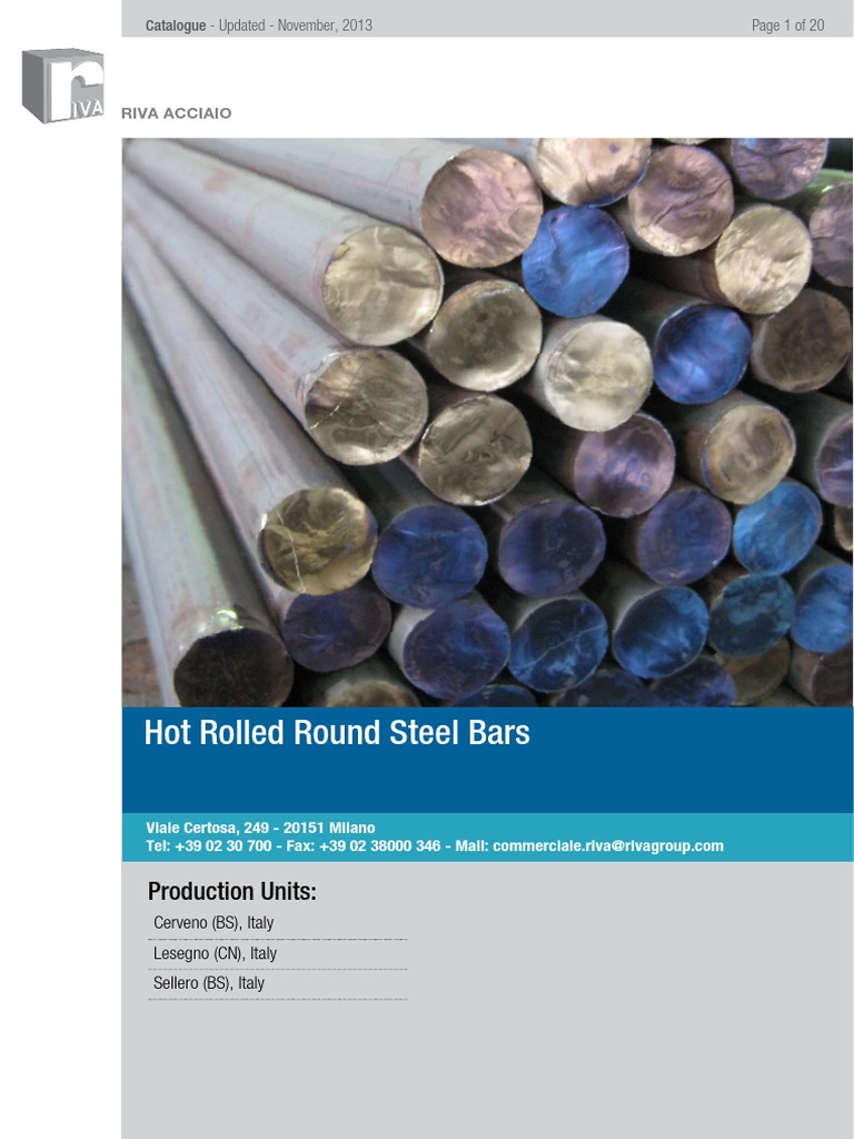 Hot Rolled Round Steel Bars | Steel | Rolling (Metalworking) | Free 30 ...