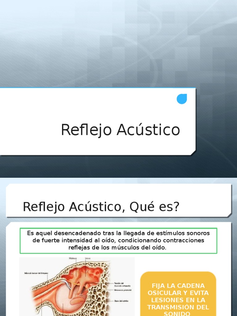 REflejo Acustico | PDF | Oído | Decibel