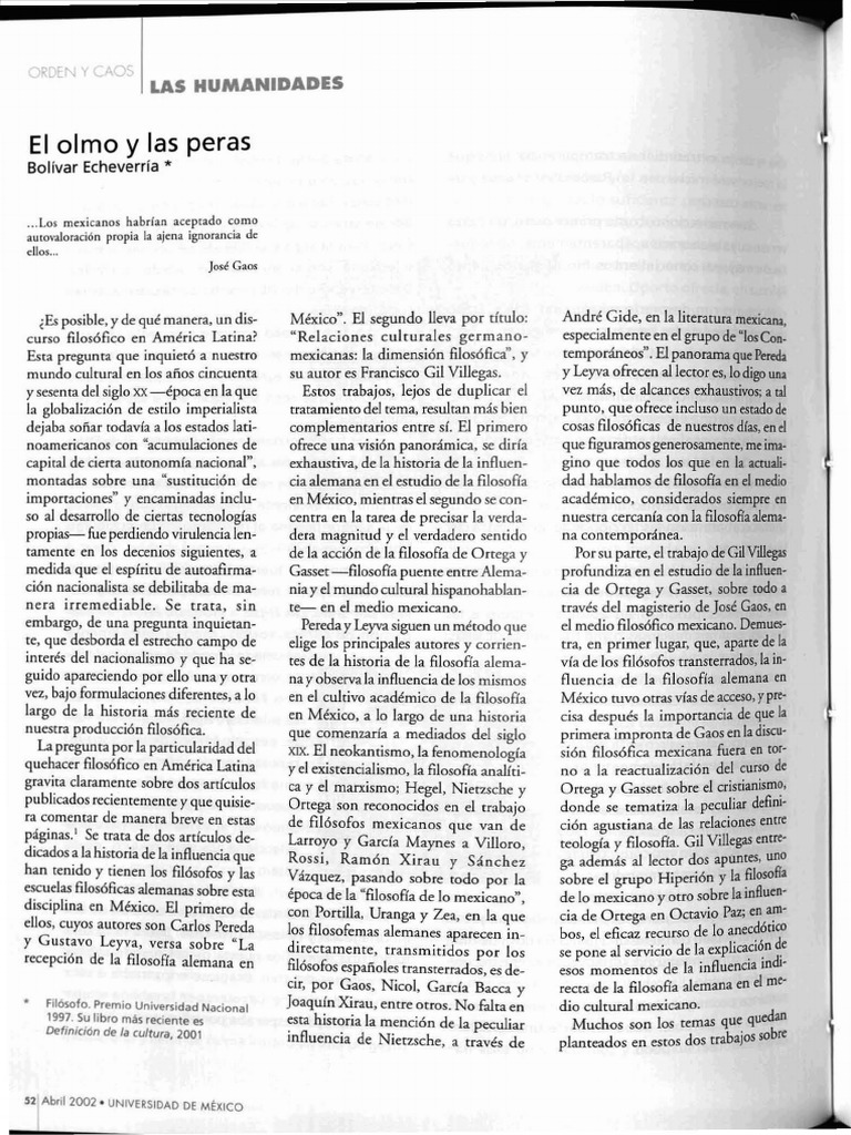 El Olmo y Las Peras | PDF | México | America latina