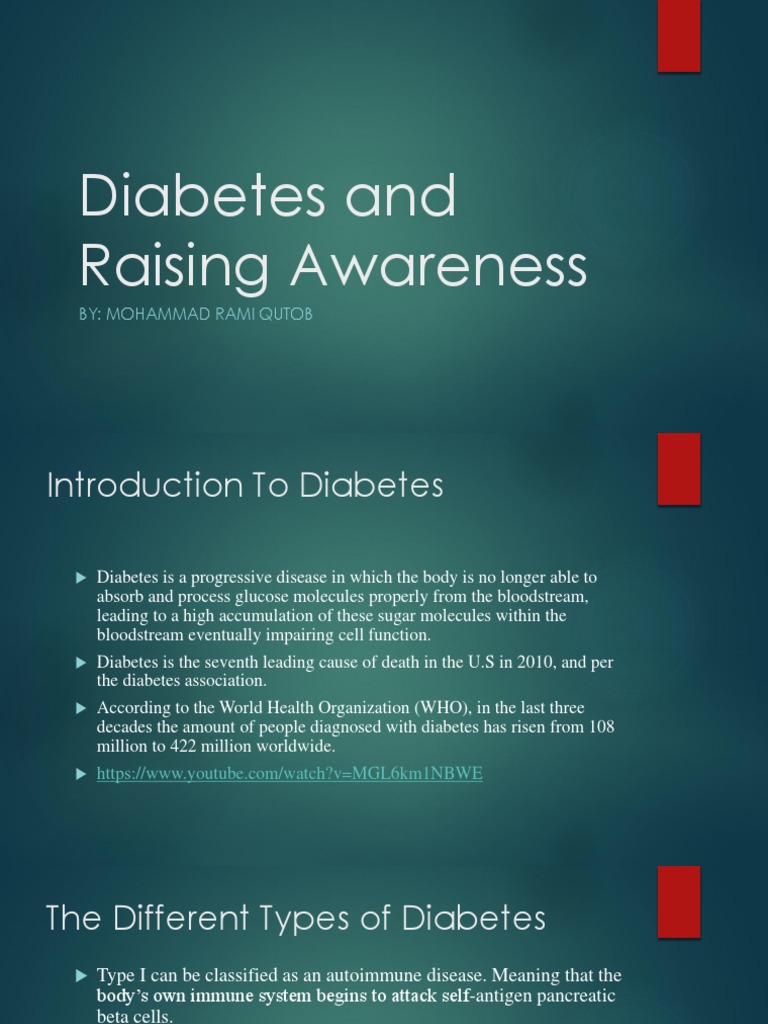 Understanding Diabetes and Awareness | PDF | Diabetes Mellitus | Insulin
