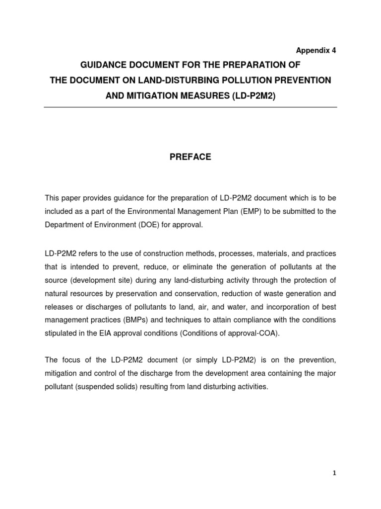 Appendix 4 - LD-P2M2 ESCP | PDF | Environmental Impact Assessment | Surface Runoff