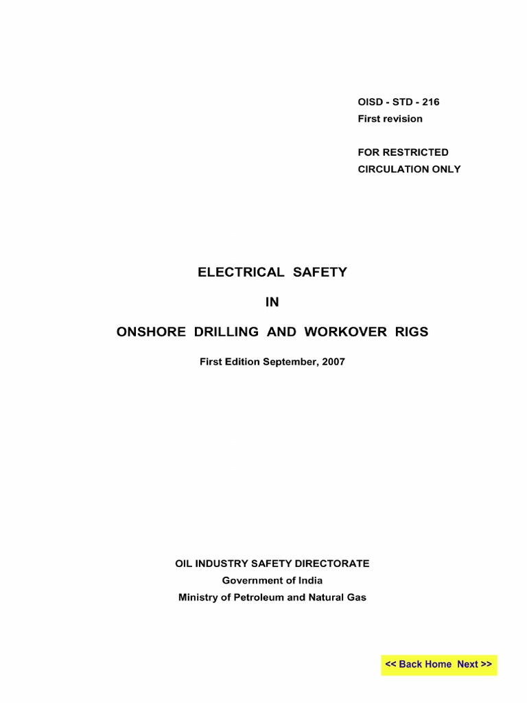 STD-216 Electrical Safety in Onshore Drilling | PDF | Ac Power Plugs ...
